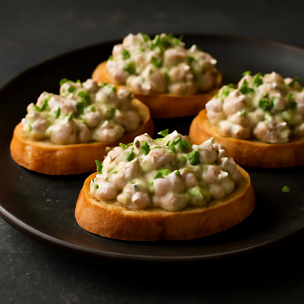 Creamy Chicken Salad Crostini Recipe
