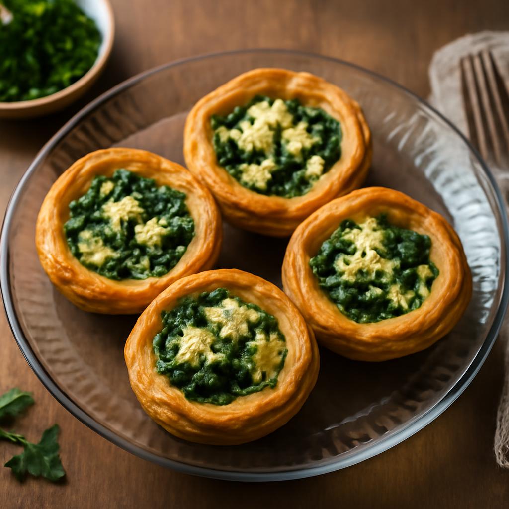Mini Spinach and Feta Puff Pastry Tarts Recipe