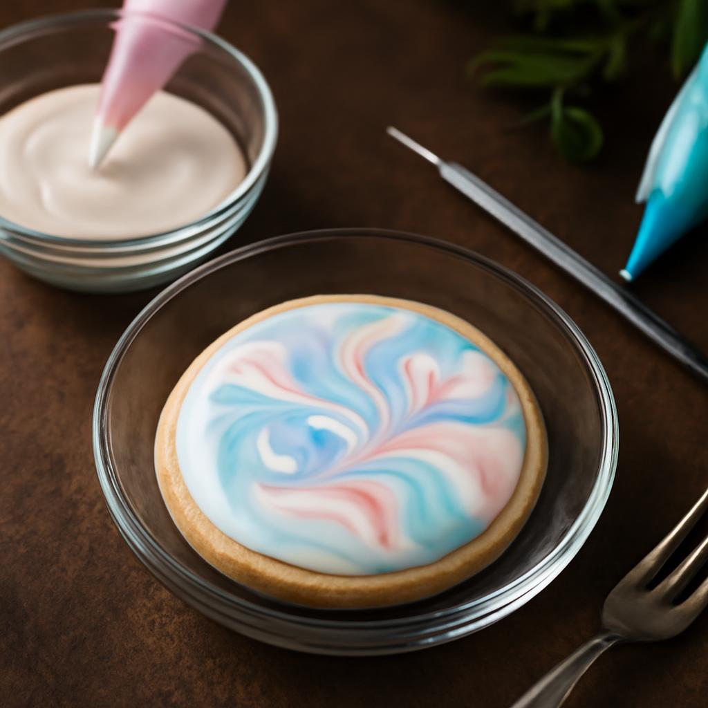 Advanced Royal Icing Techniques: Wet-on-Wet and Marbling