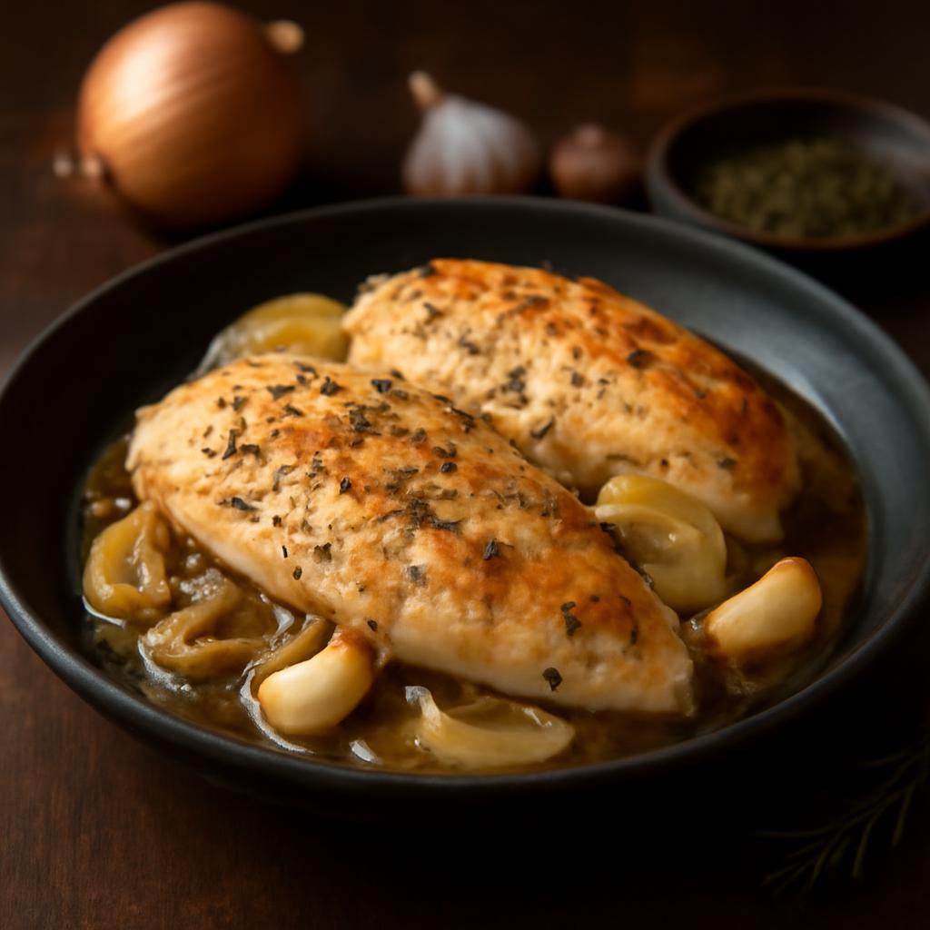 Low Sodium Garlic Onion Chicken