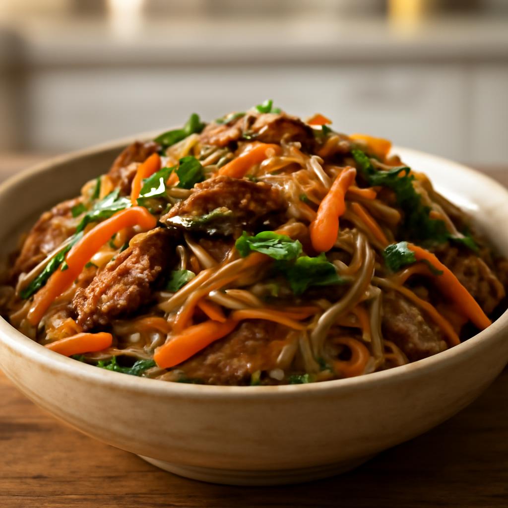 Authentic Japchae Recipe - Korean Glass Noodle Stir-Fry